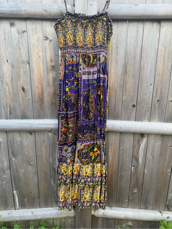 Anthropologie | Dresses | Anthropologie Purple Multi Floral Border ...